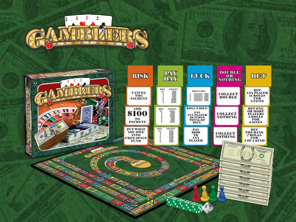 Gamblers Anonymous Board Game, Vegas, Las Vegas, Gambling Game